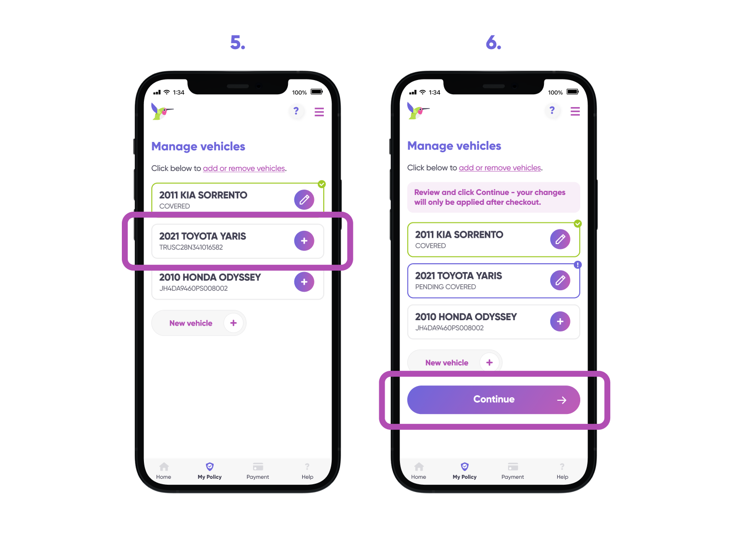 How do I add a vehicle to my Hugo policy? – Hugo