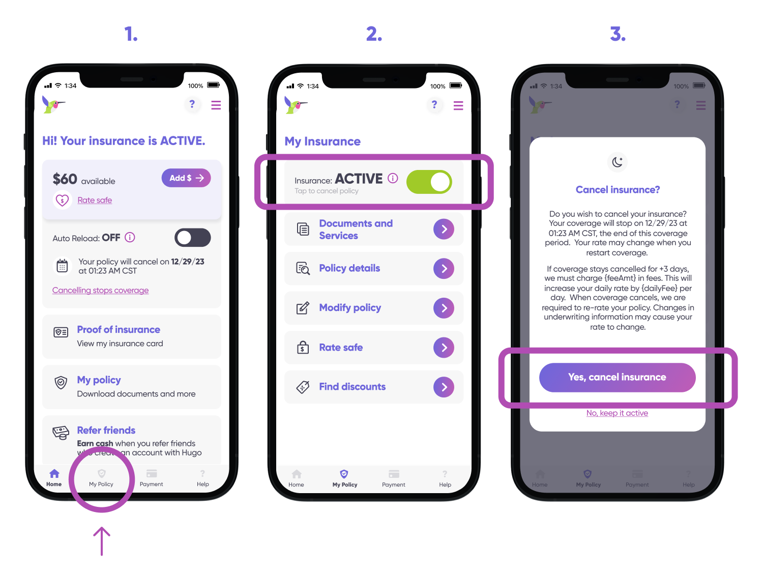 How do I cancel my insurance? – Hugo